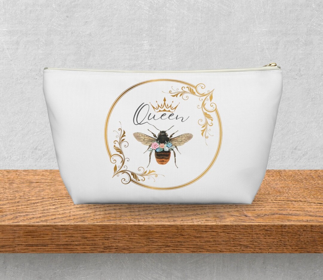 Queen Bee Graphic Accessory Pouch With T-bottom, 2 Sizes | Queen Bee ...