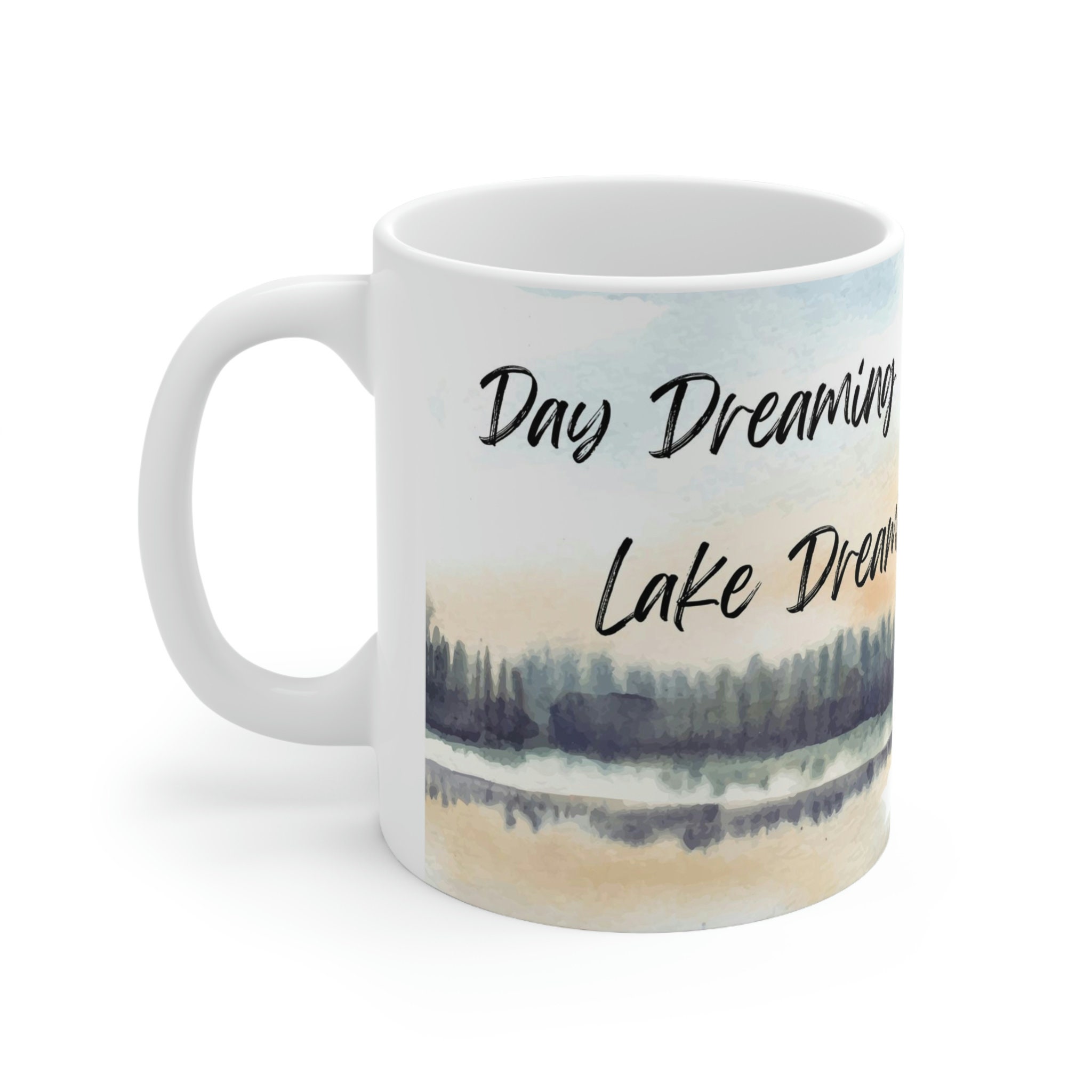 Day Dreaming Lake Dreaming Watercolor Ceramic Mug 11oz - Etsy