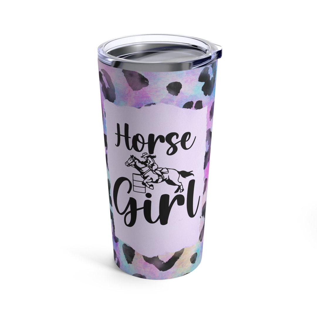 Barrel Racing Horse Girl Travel Stainless Steel Tumbler 20oz | Barrel ...