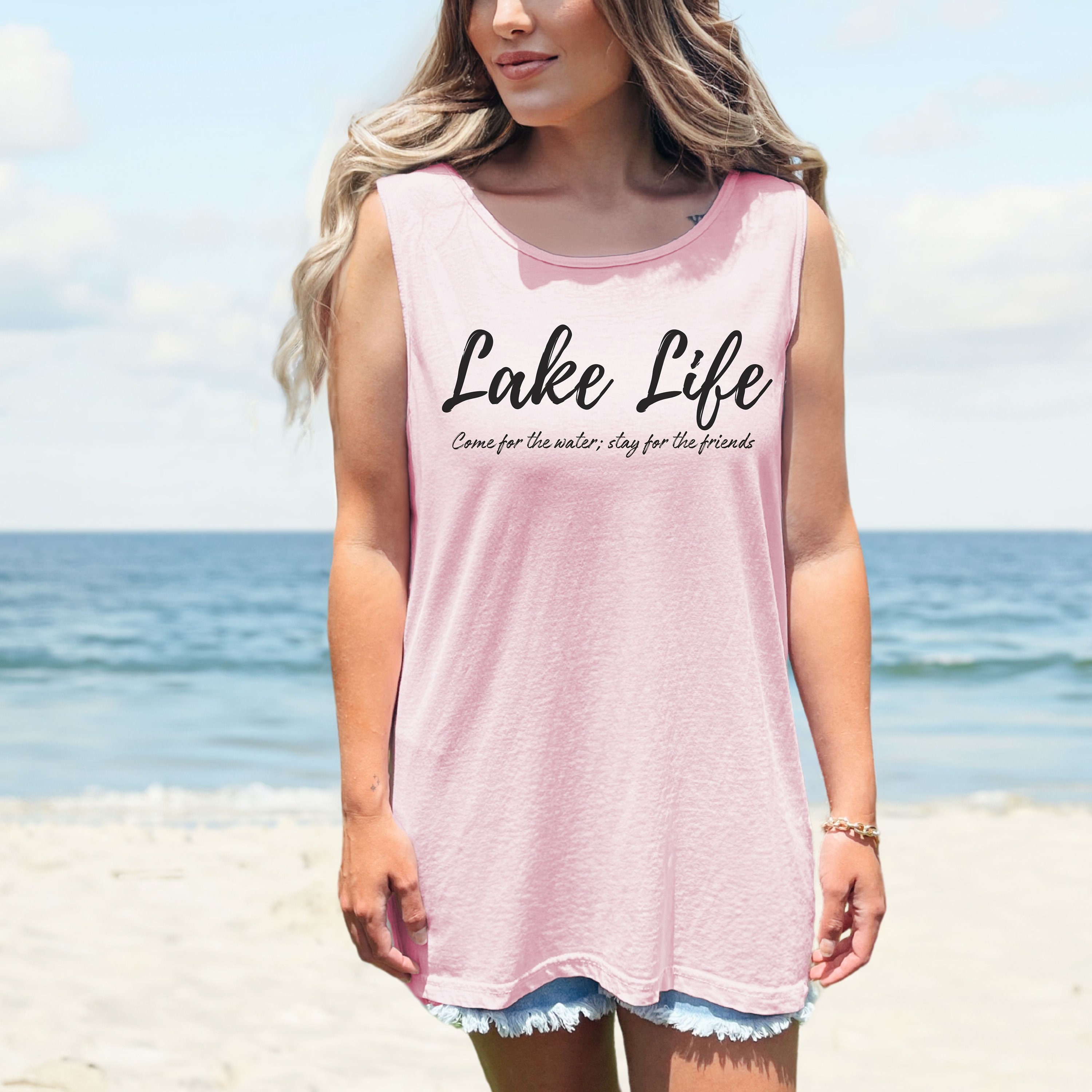 Lake Life Come for the Friends Stay for the Water Unisex Garment-dyed ...