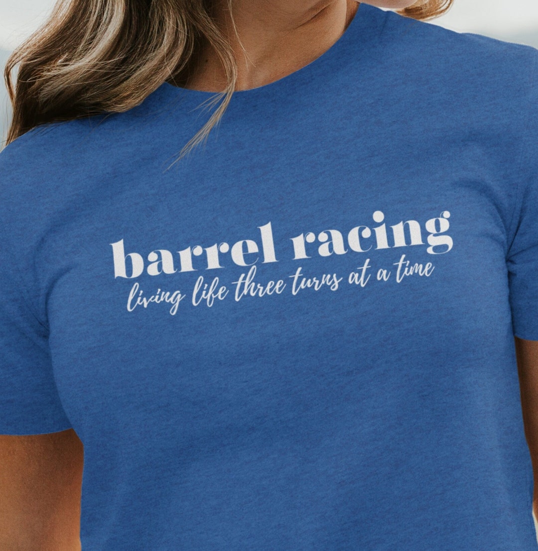 Barrel Racing Living Life Three Turns at a Time Unisex Jersey Short ...