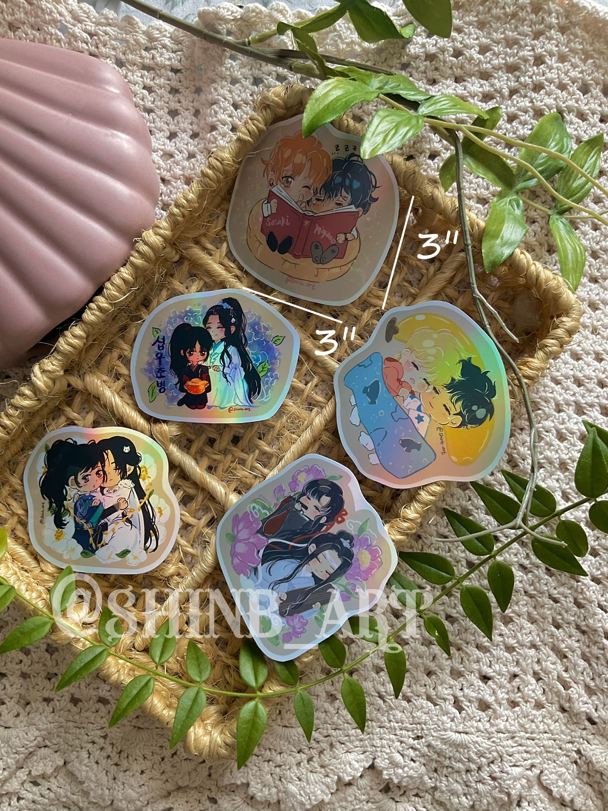 Shounen Ai/bl Manga, Webtoon, Manga, Anime Holographic Single Stickers ...