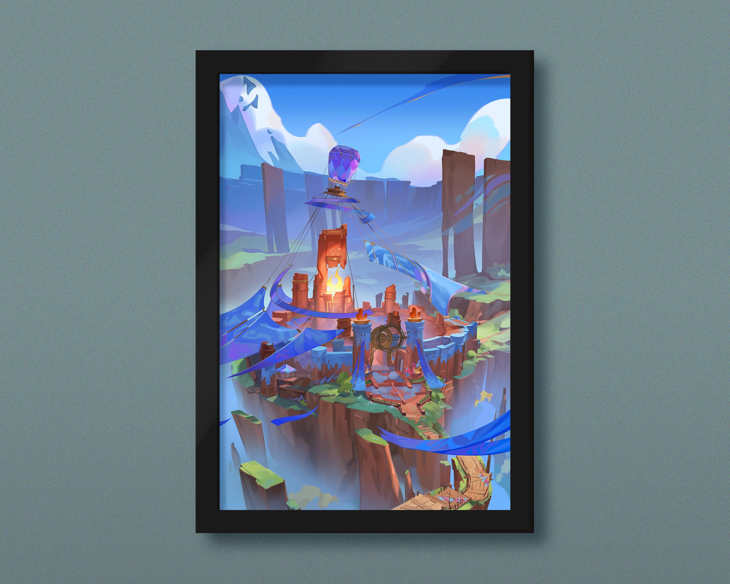 Natlan Stadium of the Sacred Flame Travel Poster - Etsy