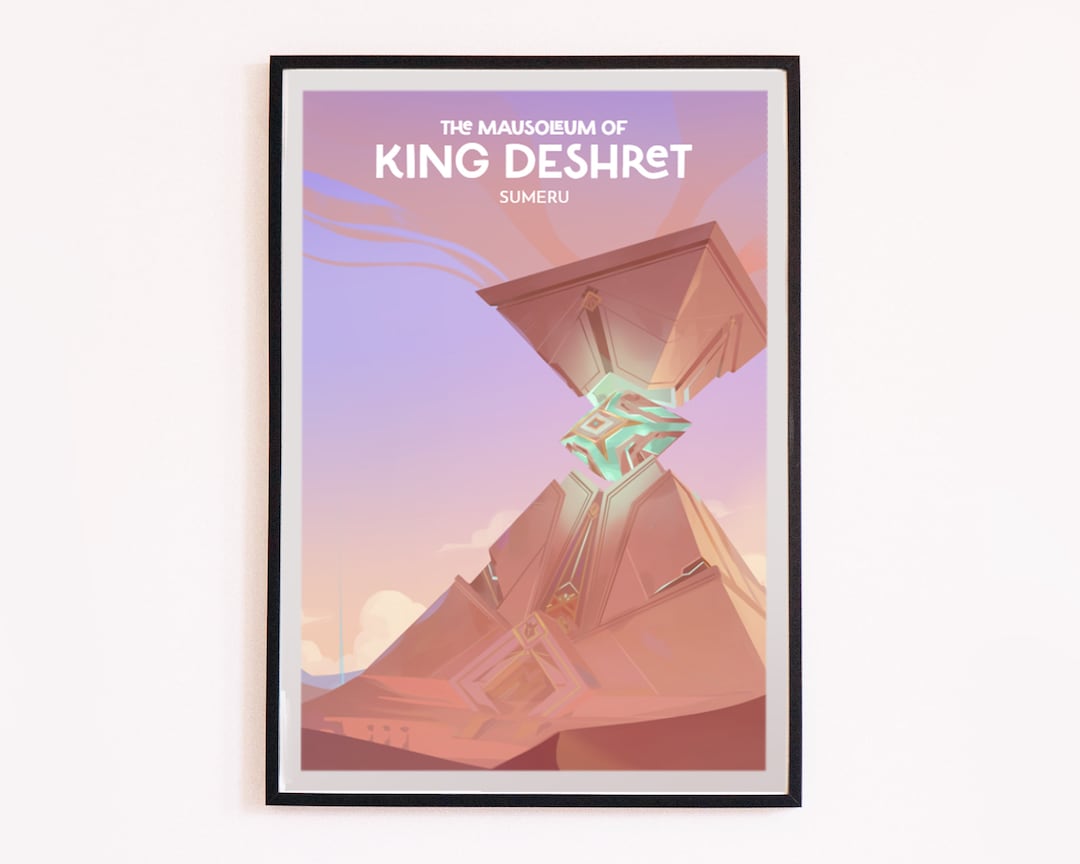 Mausoleum of King Deshret Travel Poster - Etsy