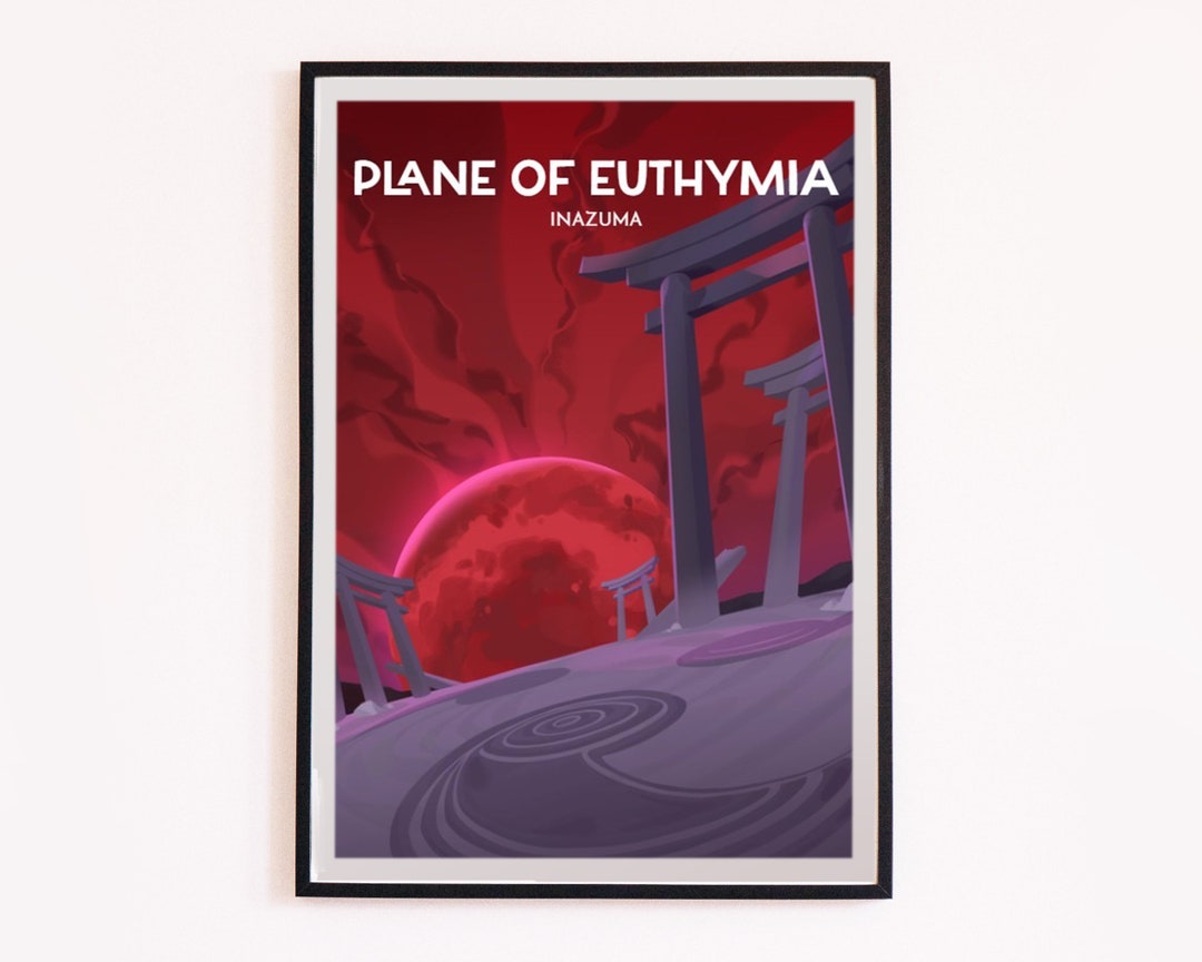 Plane of Euthymia Travel Poster - Etsy