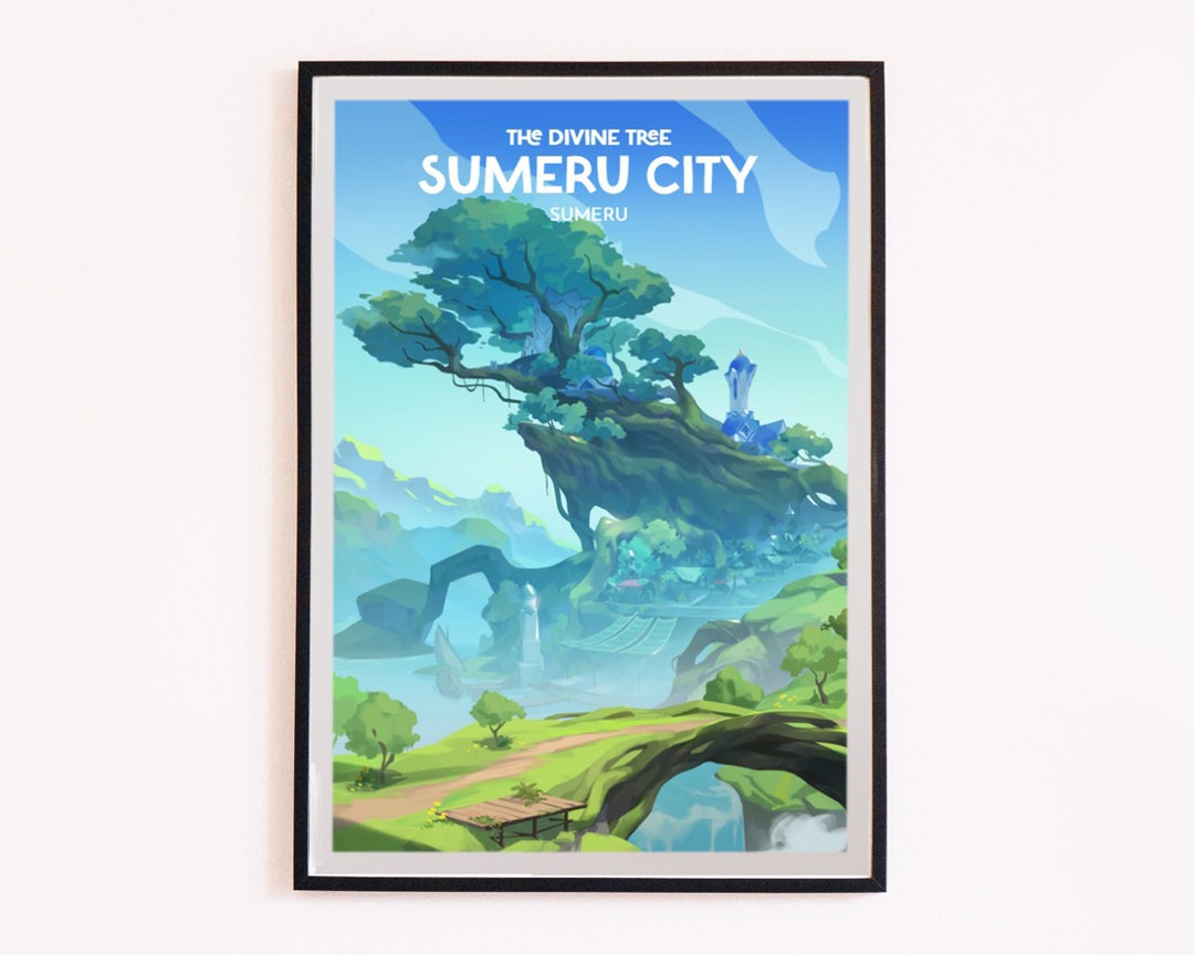 Sumeru City Travel Poster - Etsy