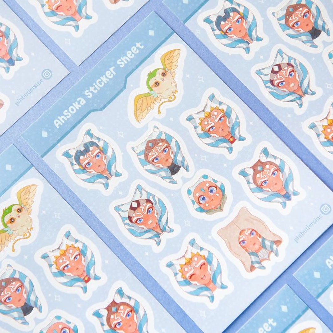Ahsoka Tano Sticker Sheet - Etsy
