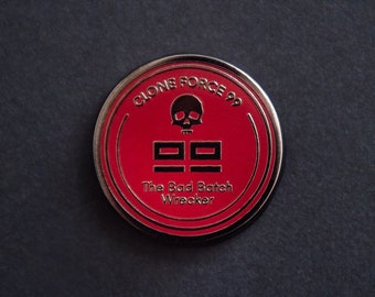 Star Wars the Bad Batch Enamel Pins Hunter, Crosshair, Wrecker, Tech ...