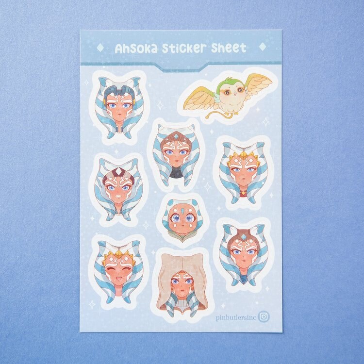 Ahsoka Tano Sticker Sheet - Etsy