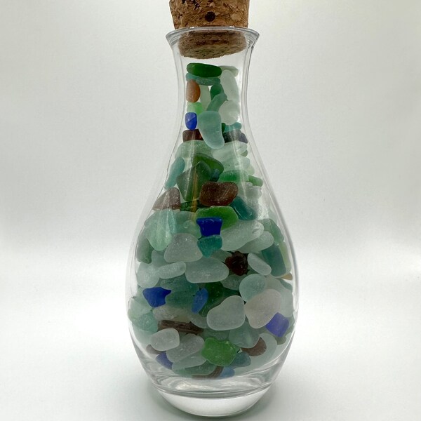Sea Glass Jar - Etsy