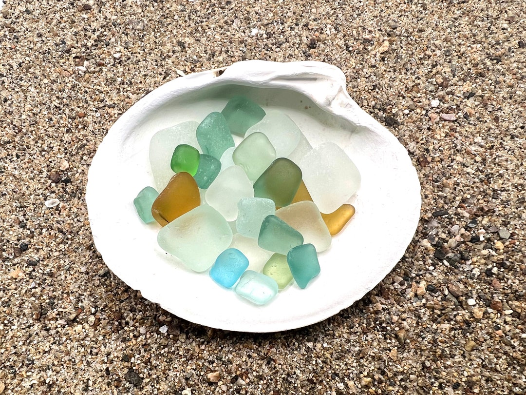 Twenty Six 26 Genuine Sea Glass Squares Shapes - Etsy