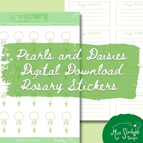 Rosary Planner Stickers - Etsy