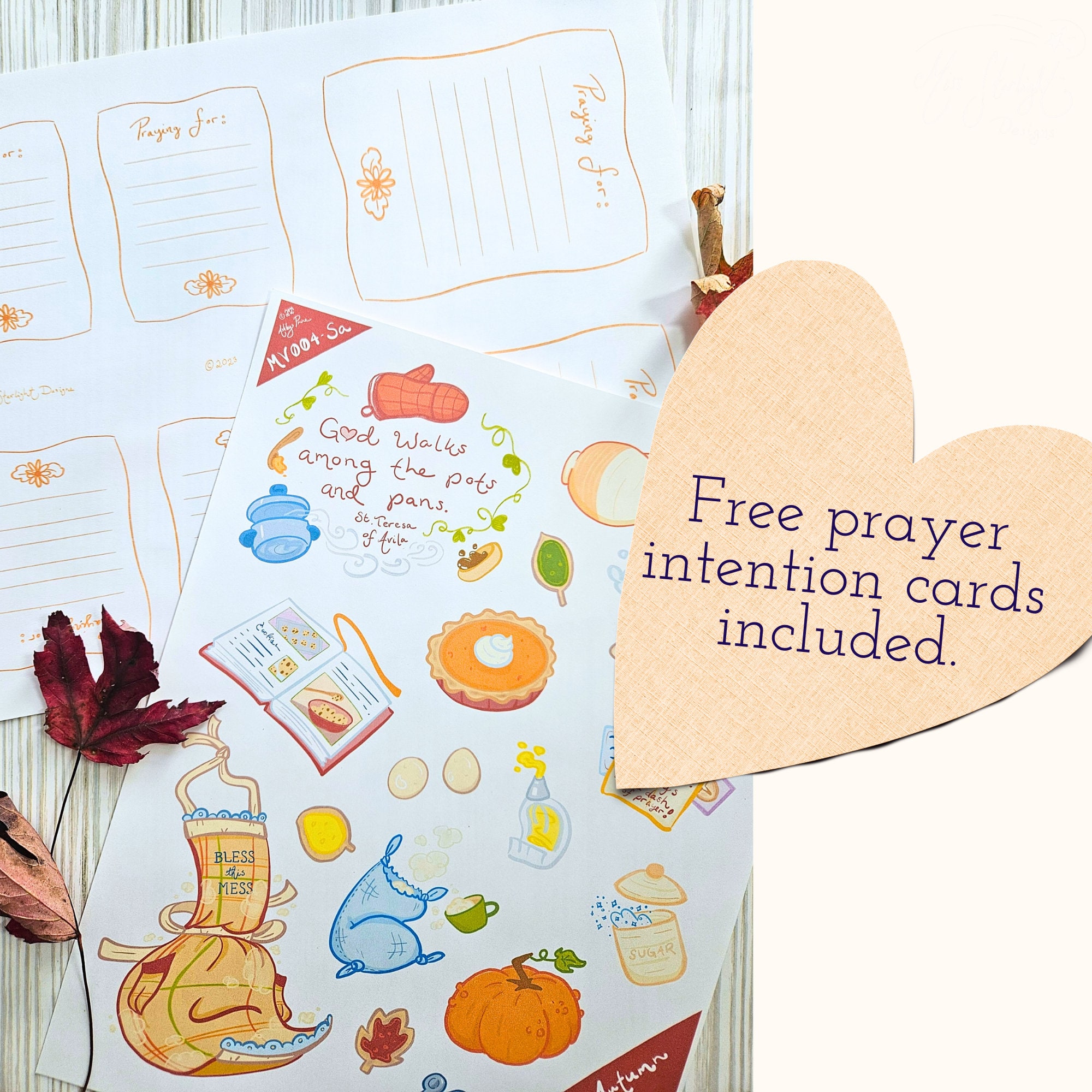 Printable Catholic Sticker Sheet - Memento Vivere - Baking in Autumn ...