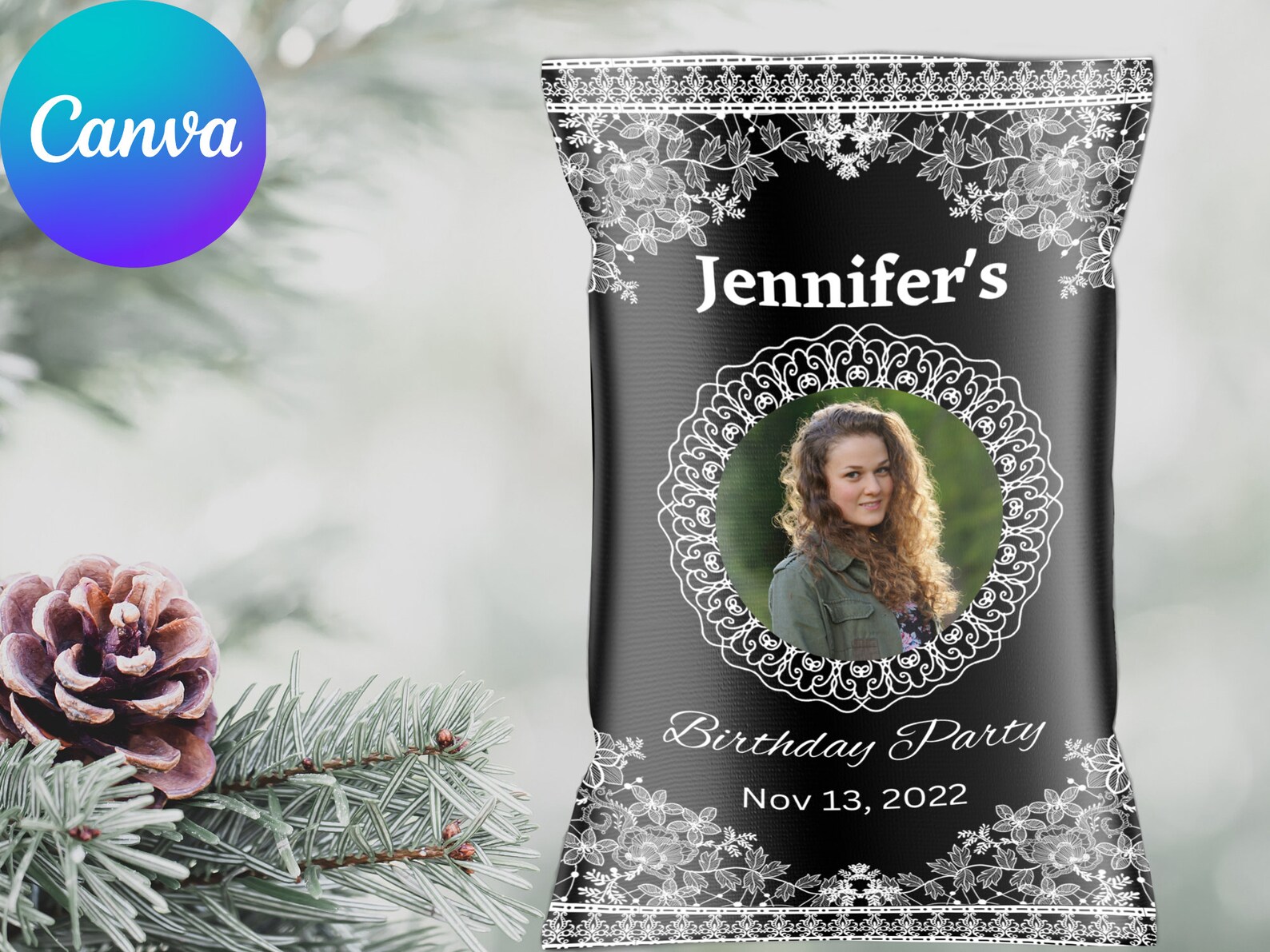 Bridal Shower Chip Bag Wrapper Labels, Birthday Chip Bag Template - Etsy