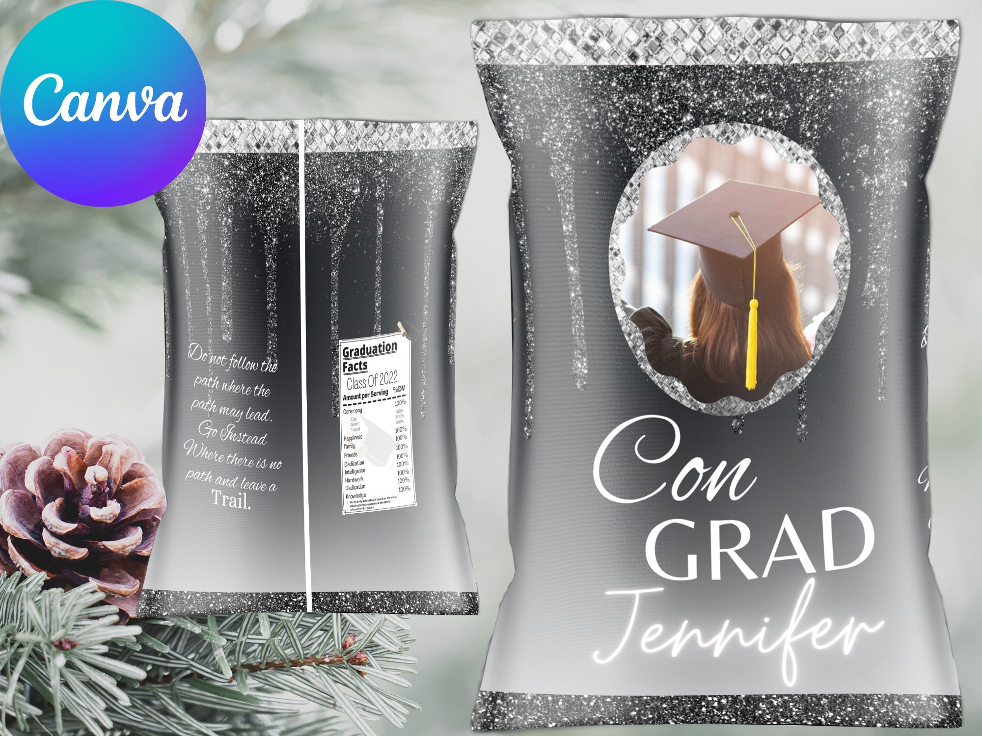 Graduation Chip Bag Class of 2023 Custom Chip Bag Photo Chip Wrapper ...