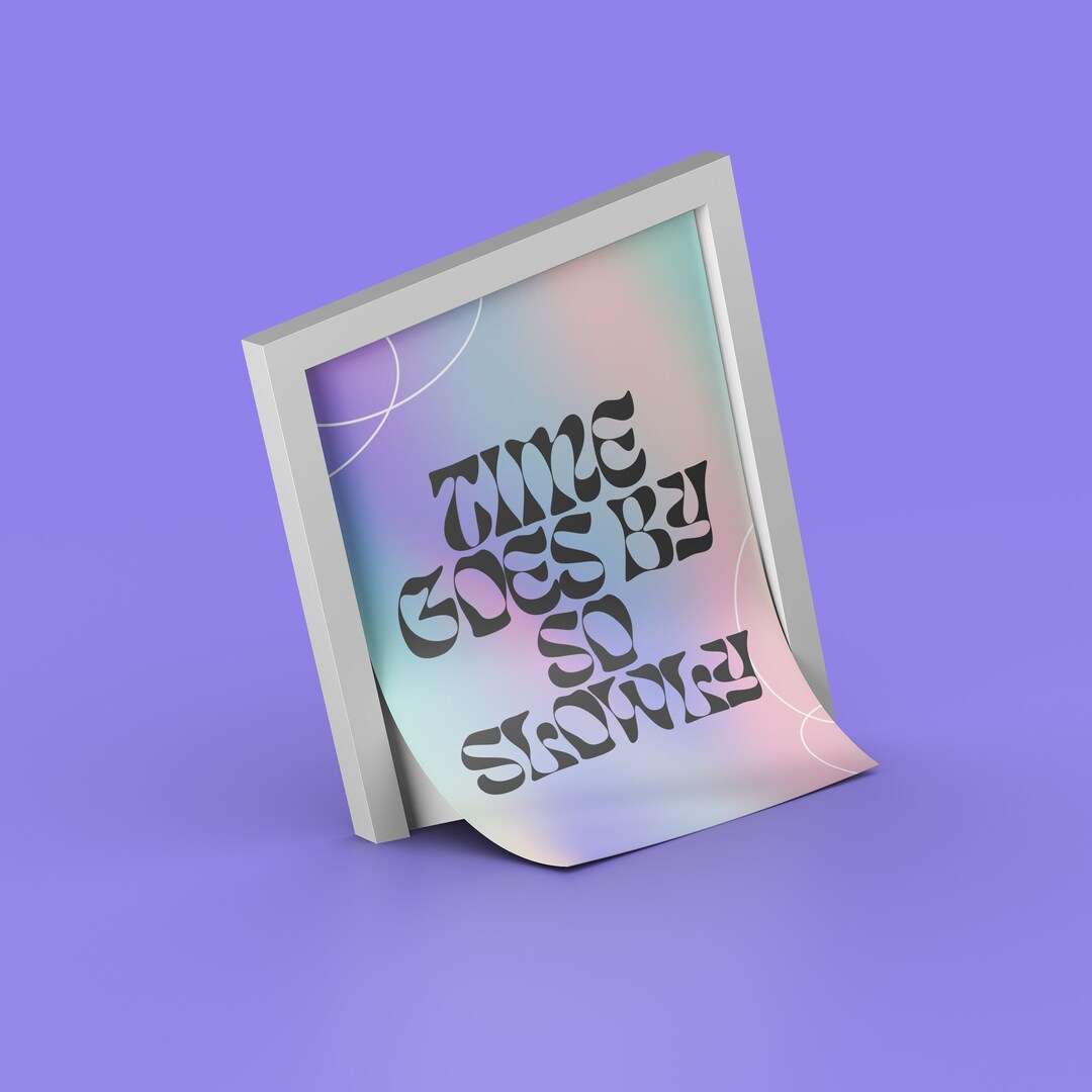 Madonna Inspired DIGITAL POSTER Time Goes by so Slowly - Etsy