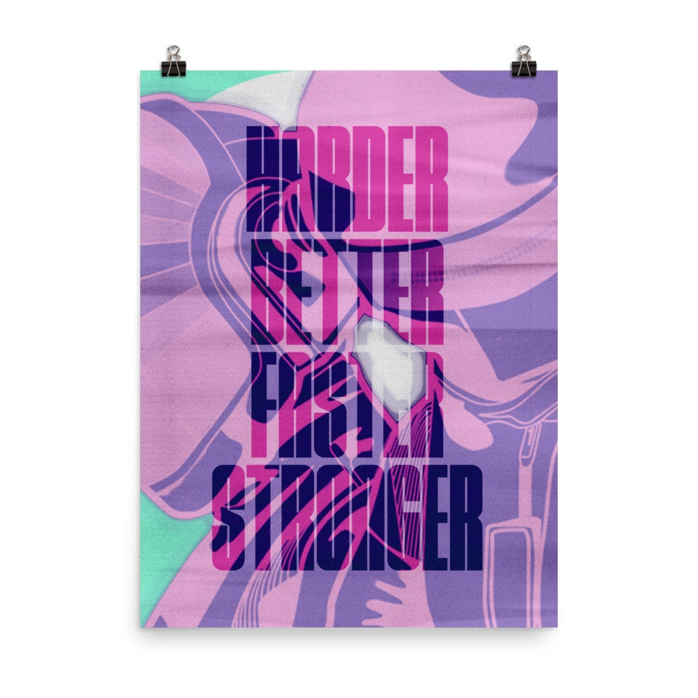 Daft Punk Inspired Poster 80's Neon Poster Style Music Inspired Art - Etsy