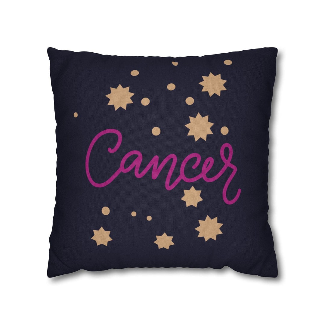 Astrology Cancer Zodiac Sign Spun Polyester Square Pillowcase ...