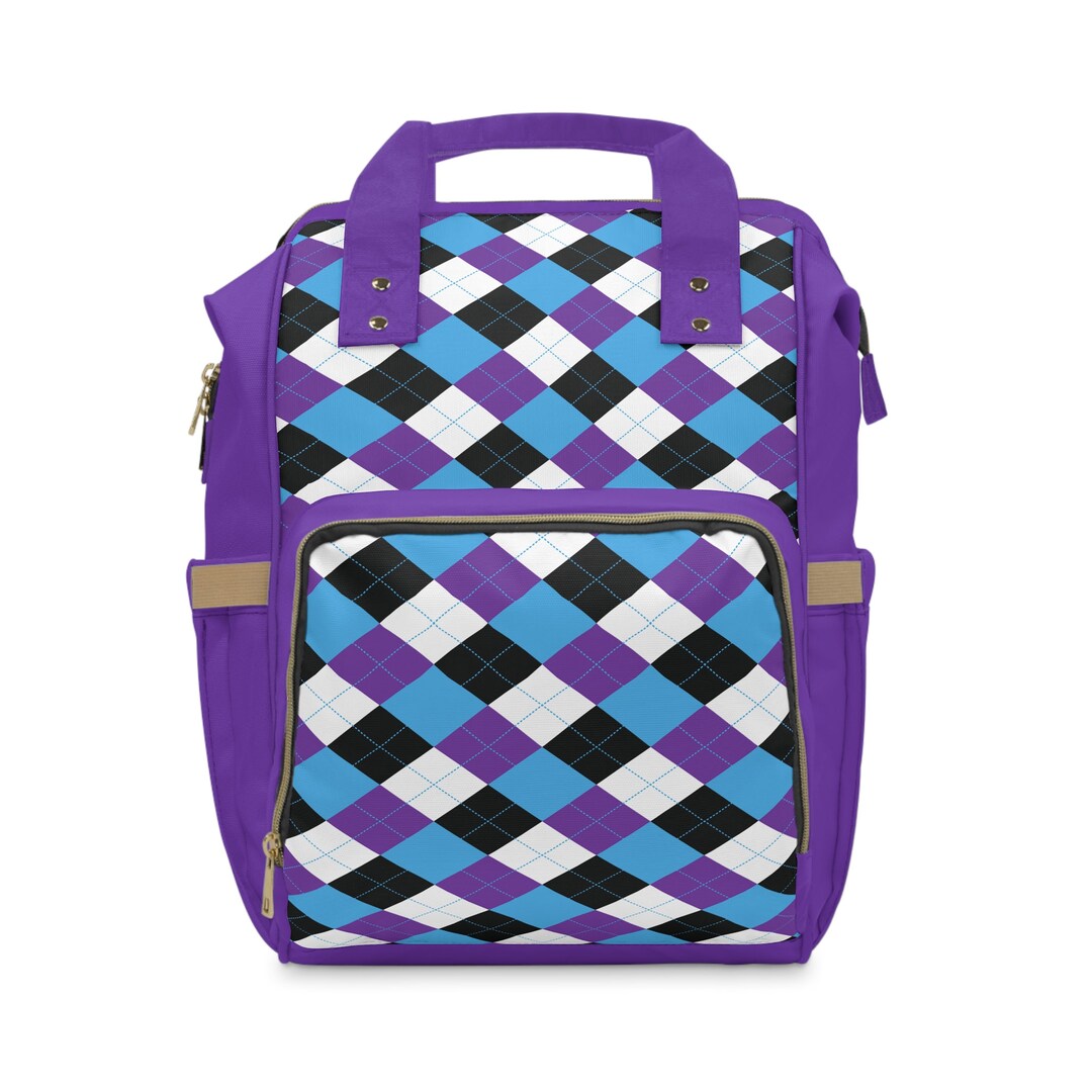 Multifunctional Diaper Backpack. Checker Board Pattern, Gift for New ...