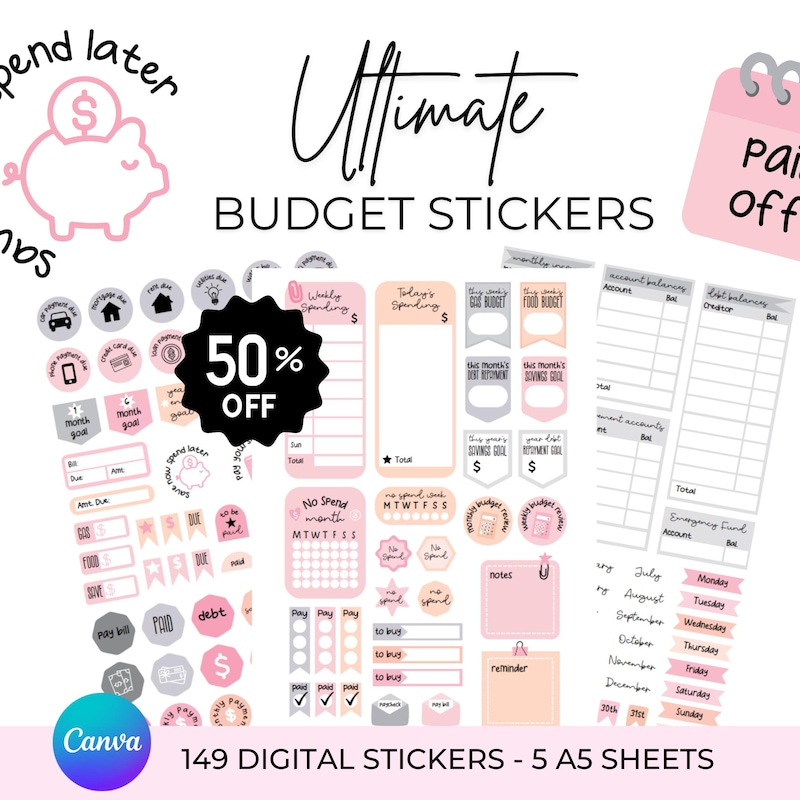 Finance Stickers - Etsy