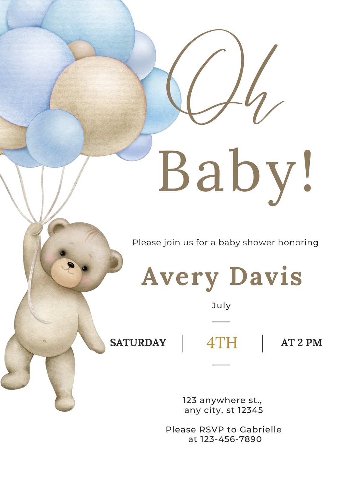 Baby Shower Invitations, Baby Shower Evites, Oh Boy, Oh Girl, Pink ...