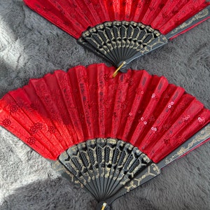 Hand Held Foldable Victorian Fan - Etsy