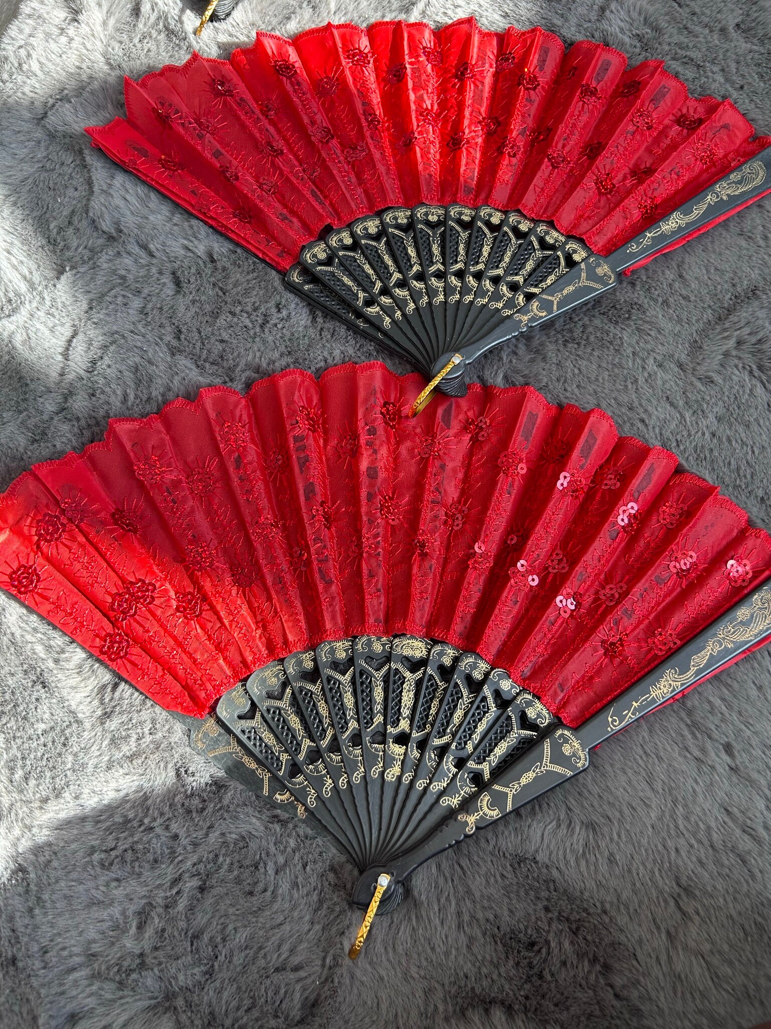 Hand Held Foldable Victorian Fan - Etsy