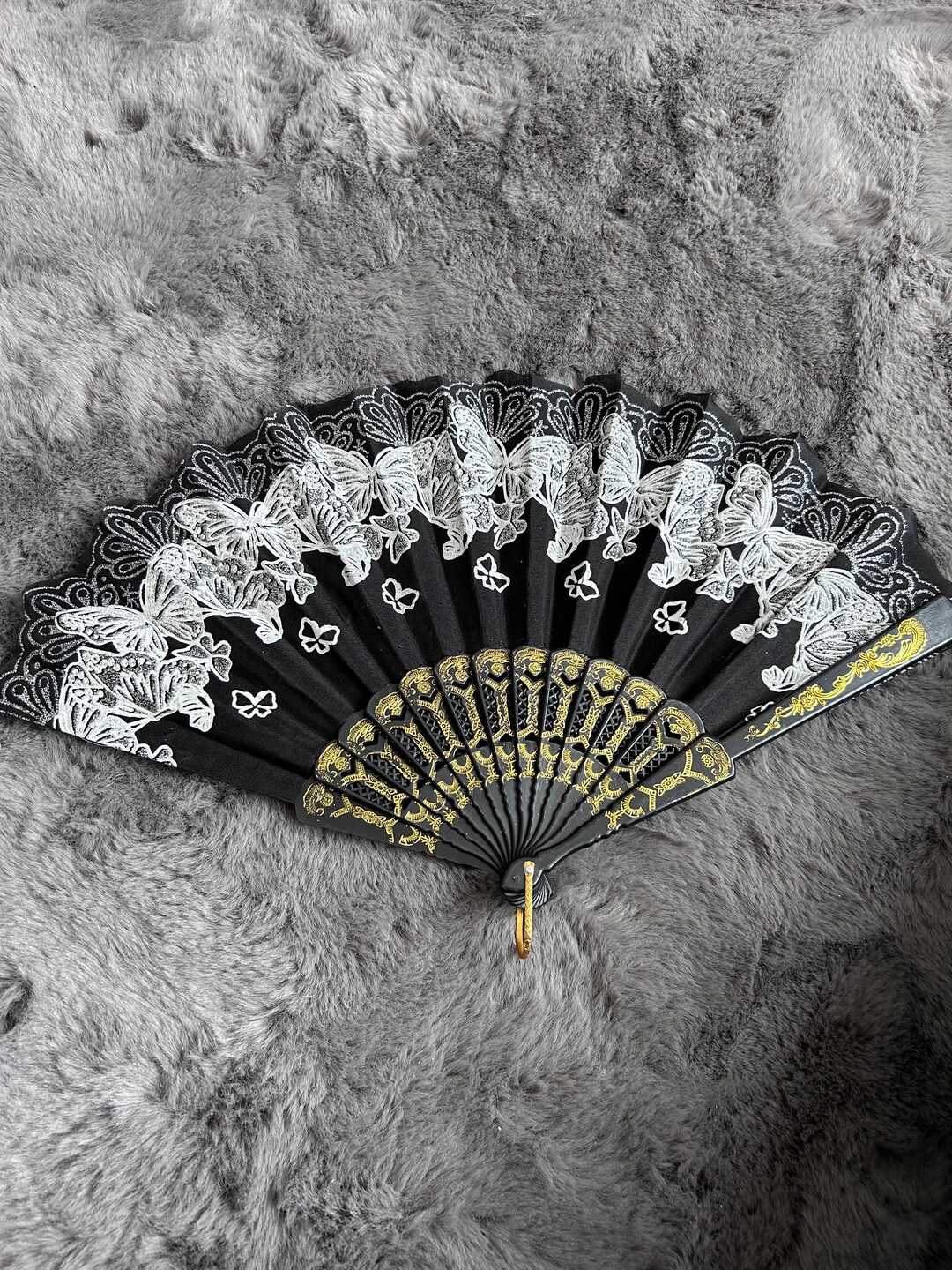 Hand Held Foldable Victorian Fan - Etsy