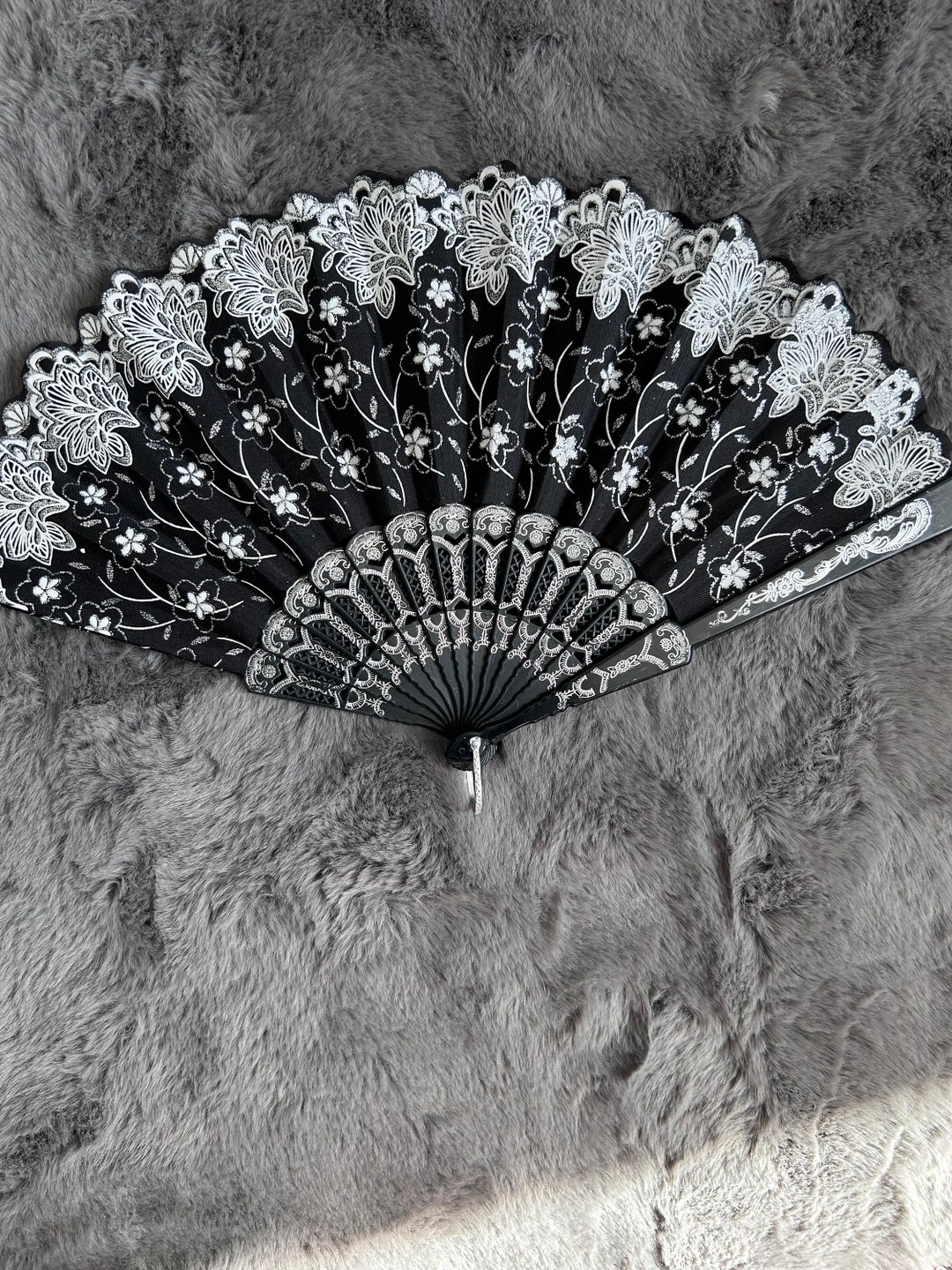 Hand Held Foldable Victorian Fan - Etsy