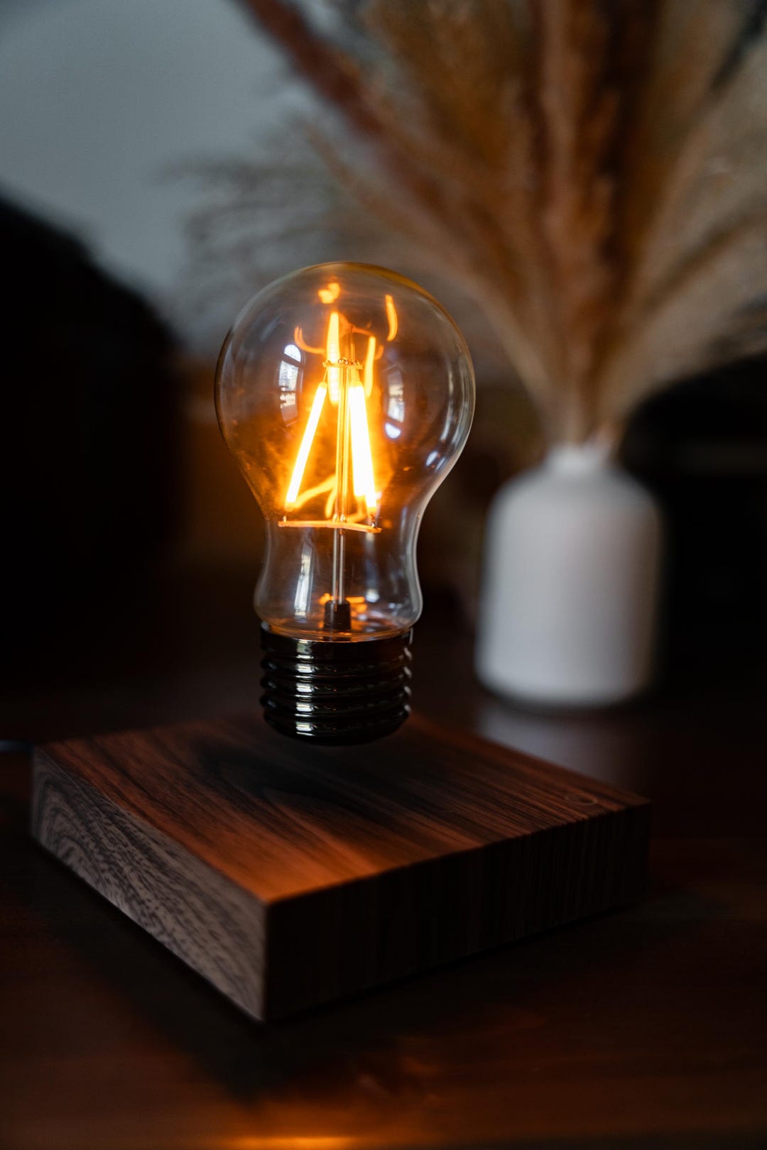 Levitating Lamp Magnetic With Square Base - Etsy