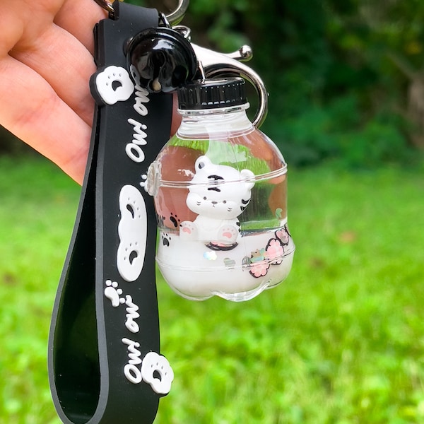 Liquid Keychain - Etsy