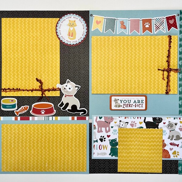 Scrapbook Layout Kits - Etsy