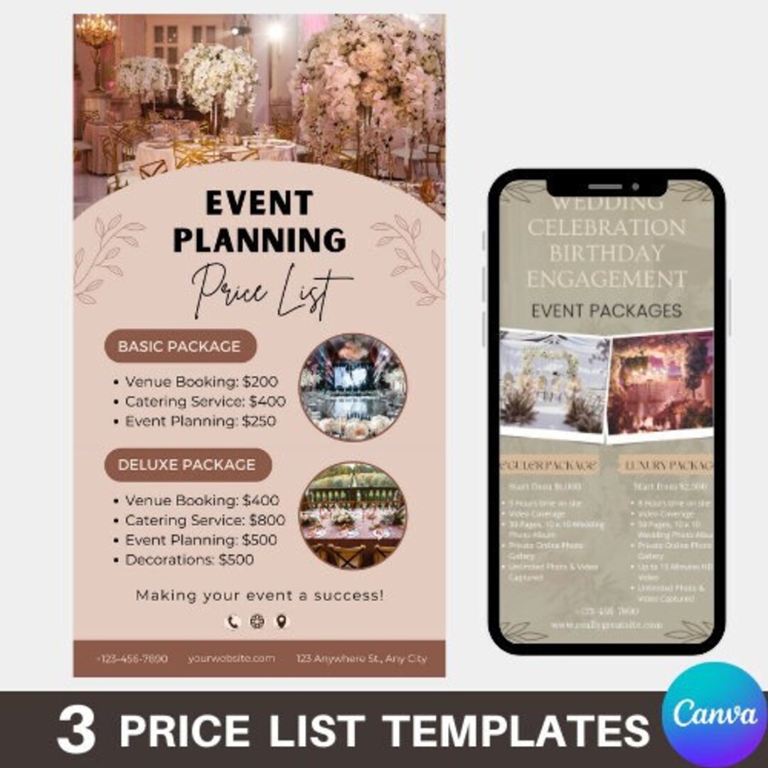 Price List Templates | Small Business Printable Pricing Sheet Salons ...
