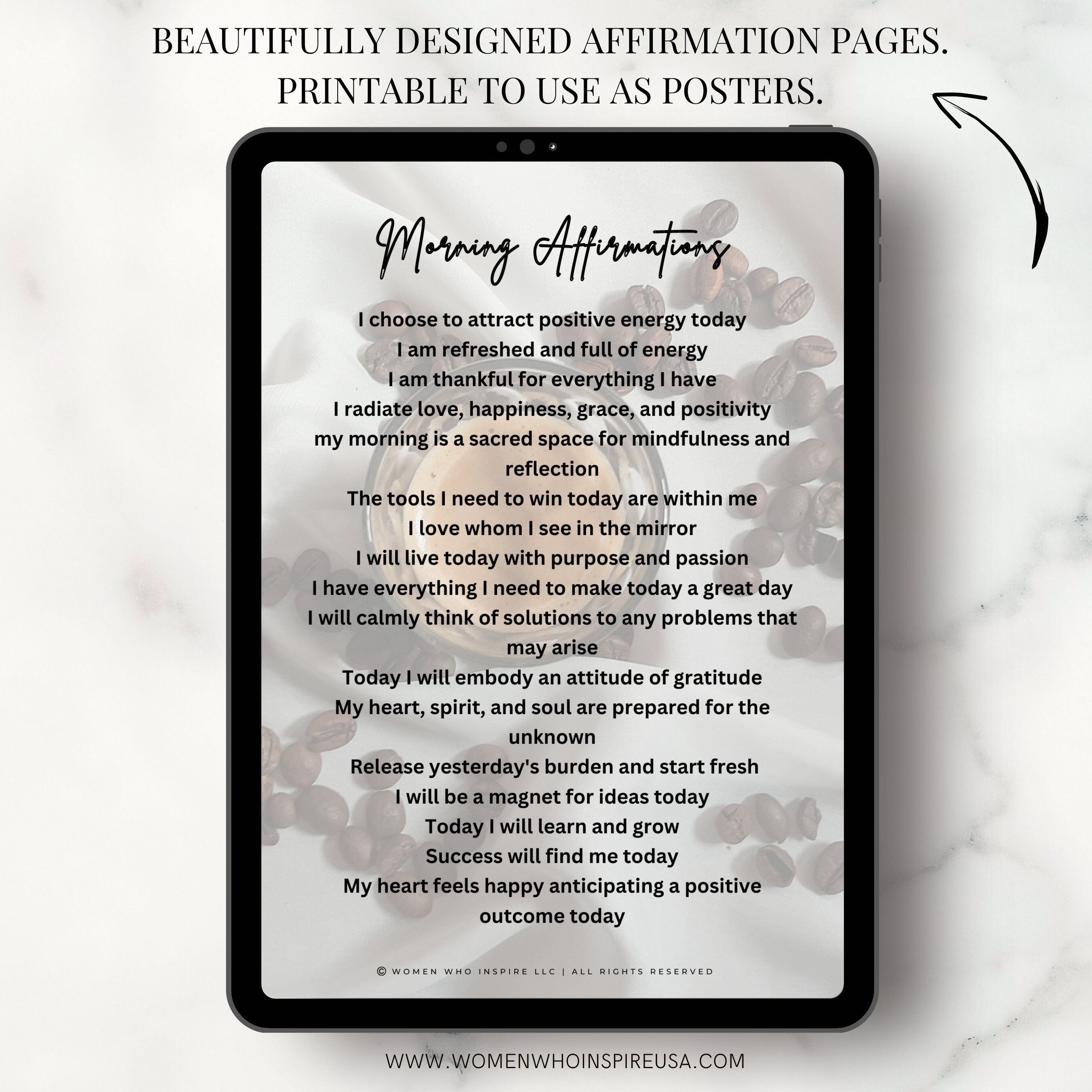 Positive Affirmation Ebook Inspirational Quote Pages, Mindfulness Cards ...