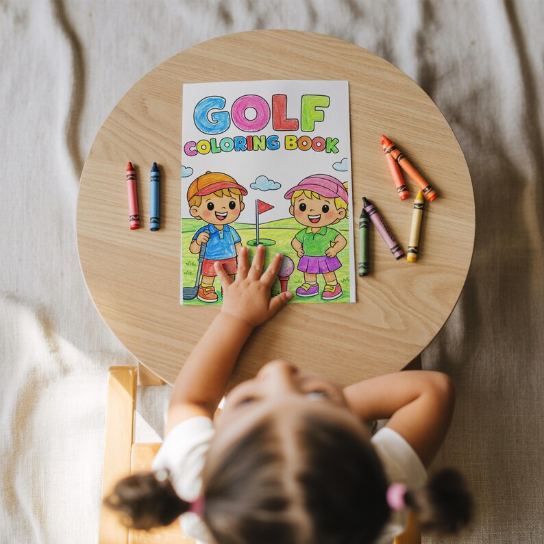 Golf Coloring Sheets & Pages – Fun Printable Activity for Kids ...