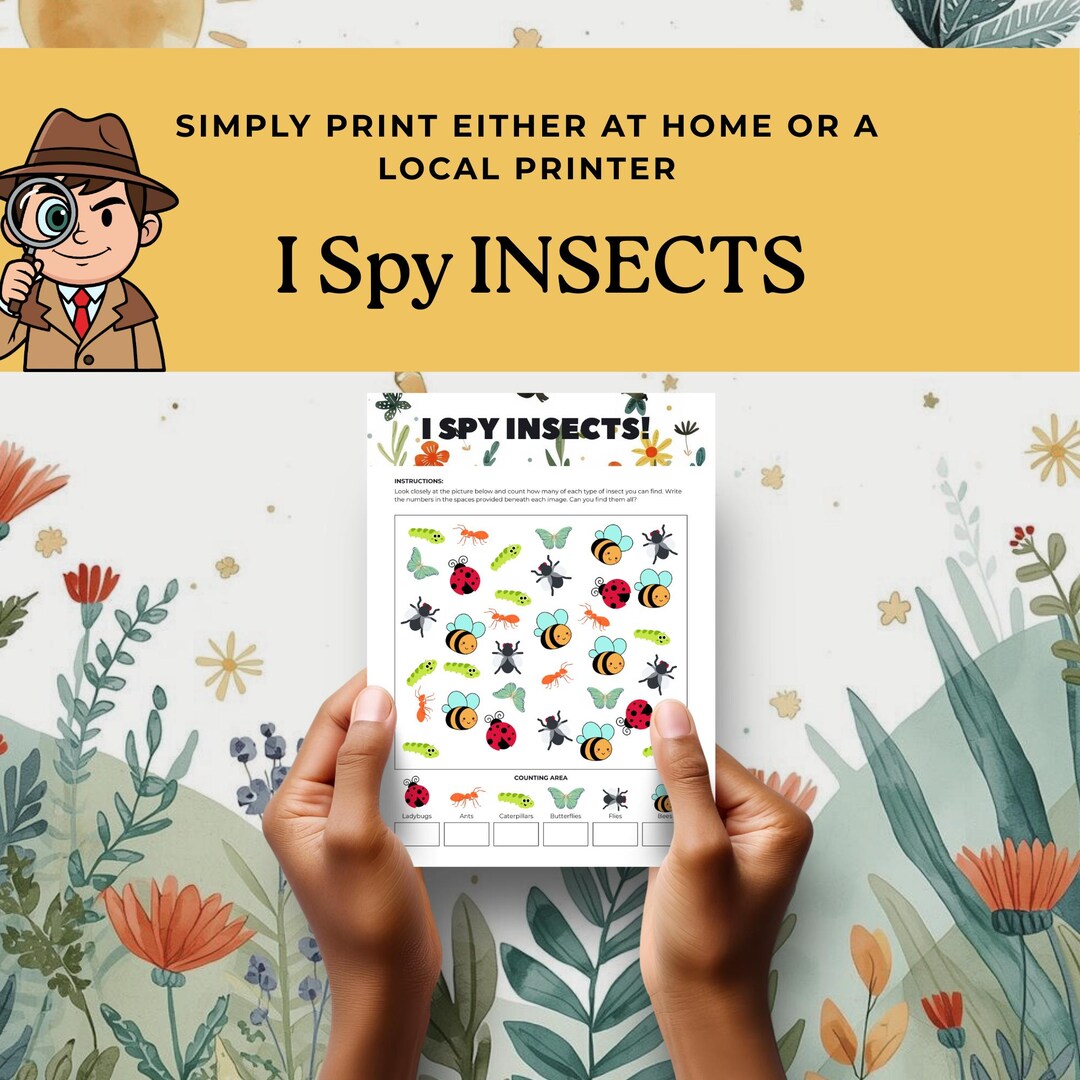 I Spy Insect, Fun Bug Exploration, Screen Free Educational Activity for ...