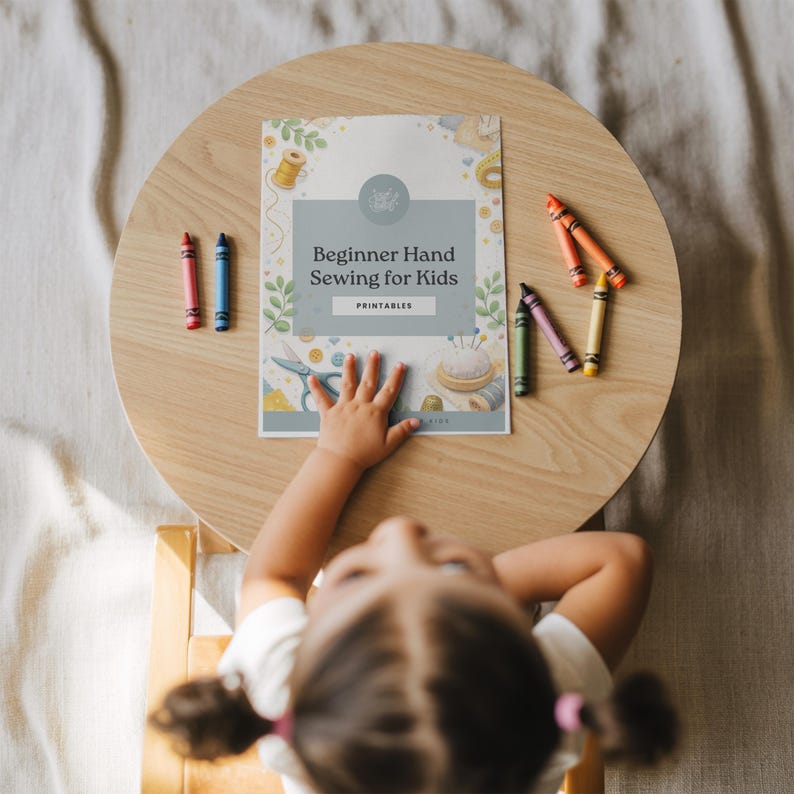 Beginner Sewing for Kids Printable Workbook | Hand Sewing Practice ...