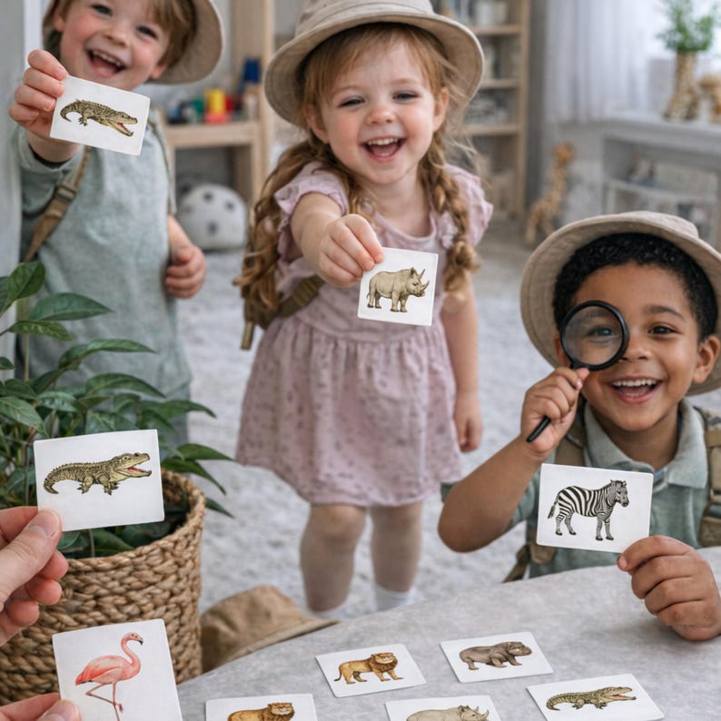 Safari Scavenger Hunt for Kids, Printable Birthday Game, Jungle ...