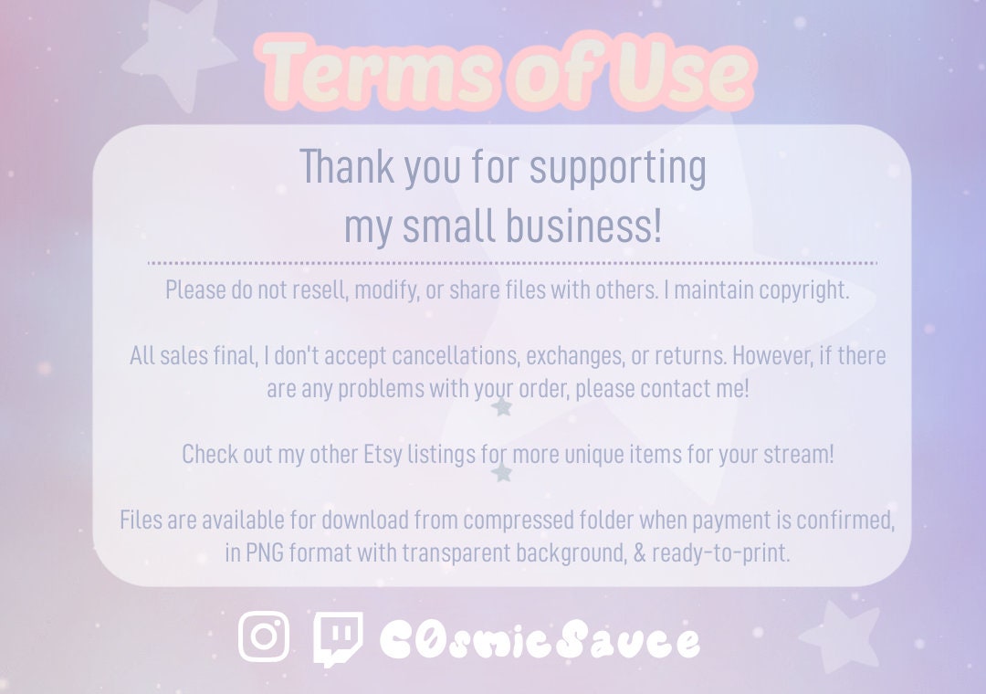 ALIEN OUIJA CARD | Printable Thank You Card | Twitch Bio Design - Etsy