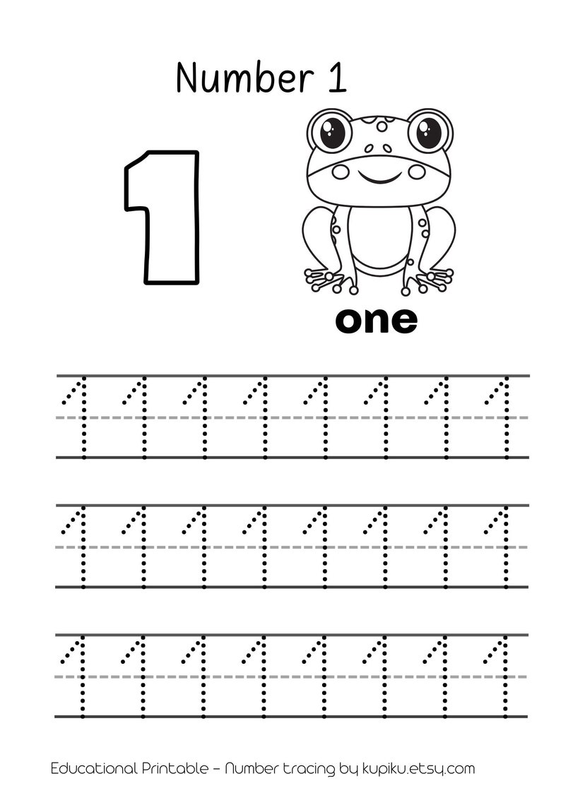 Educational Printable for Toddlers | Black and White Letter and Number ...