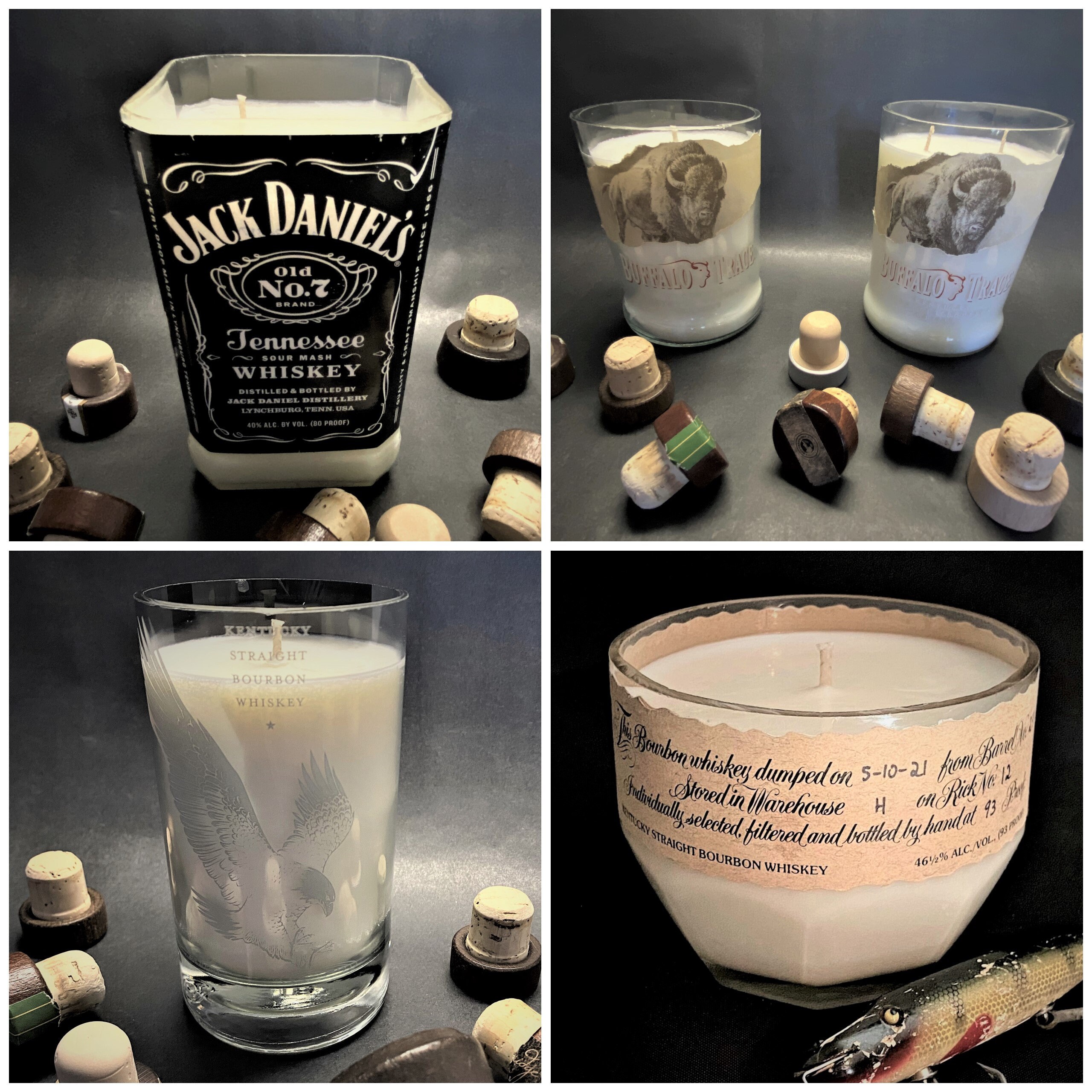 Jack Daniel's Candle, Made to Order, Unique Gift, Liquor Bottle Candle ...