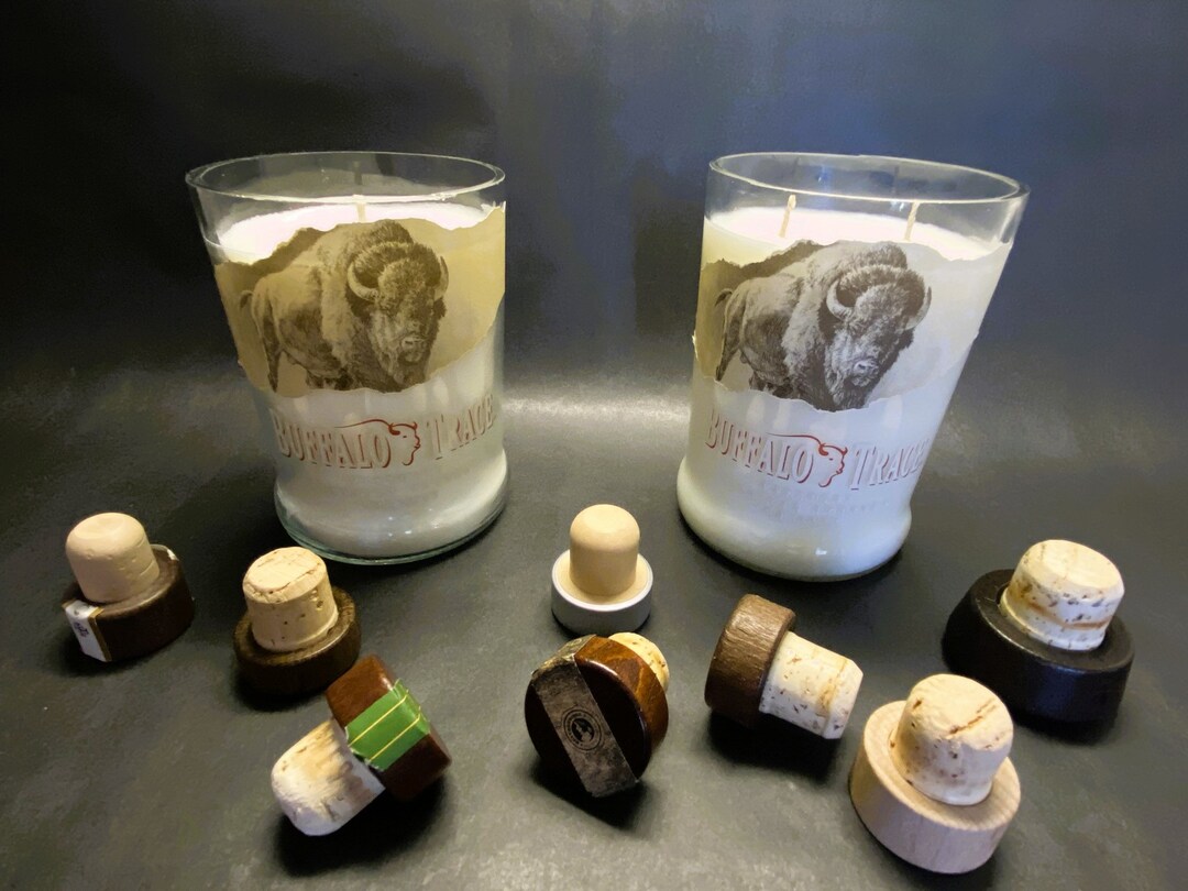 Buffalo Trace Candle, Made to Order, for Him, Unique, Liquor Bottle ...
