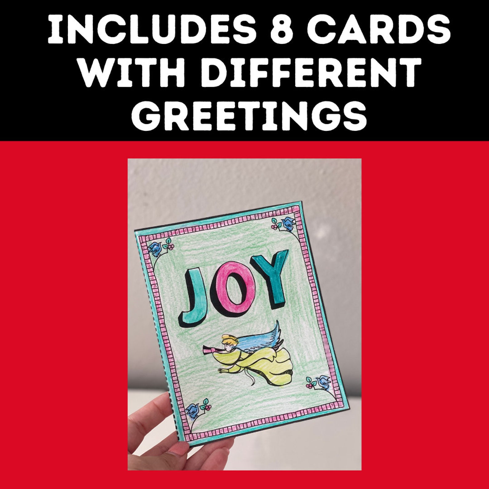 Christmas Cards for Kids Jesus Christ Centered Christian Activity for ...