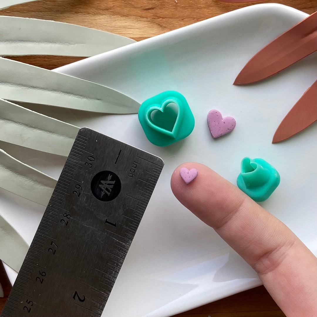 Micro Heart Polymer Clay Cutter, Small Earring Making Tool, Miniature ...