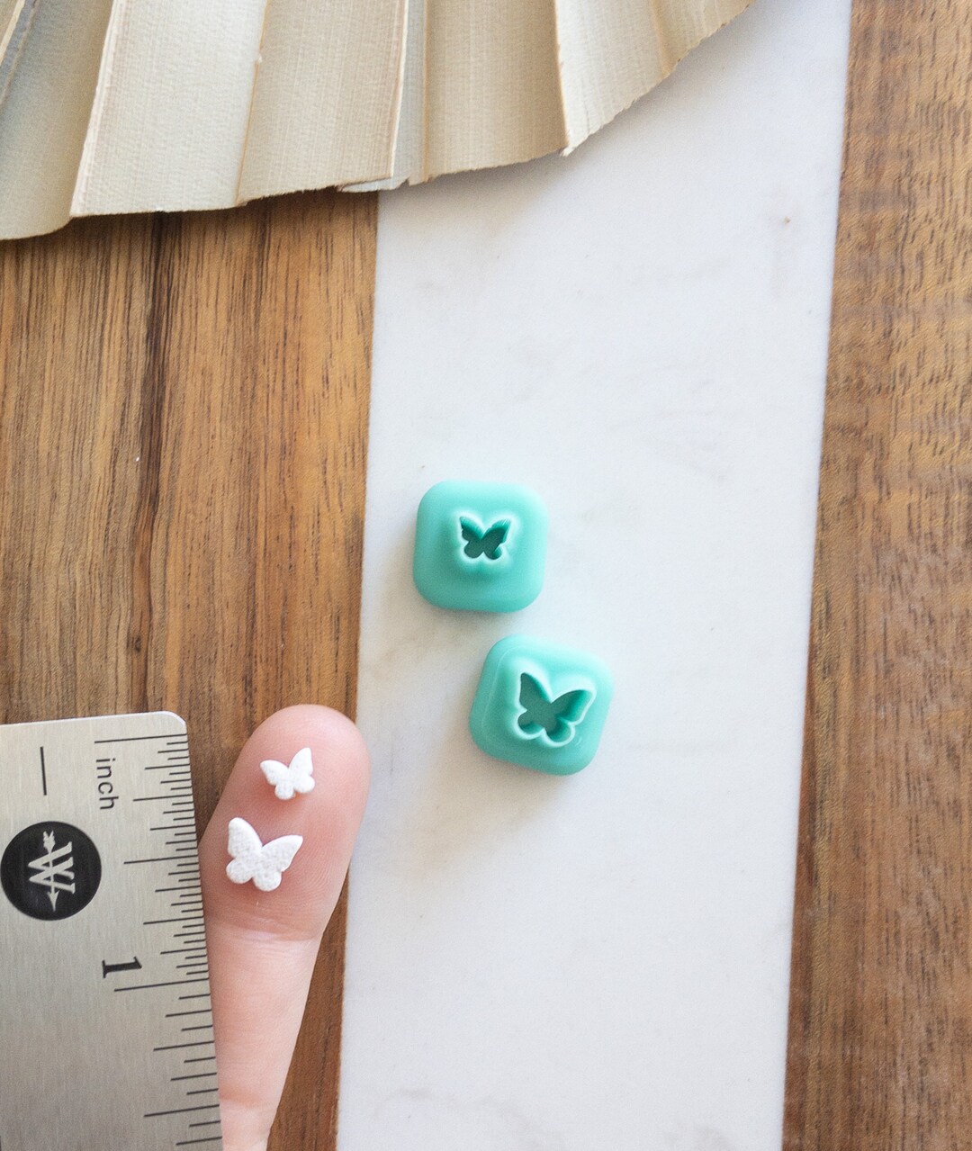 Butterfly Micro Clay Cutter, Tiny Butterfly Stud, Spring Jewelry Accent ...