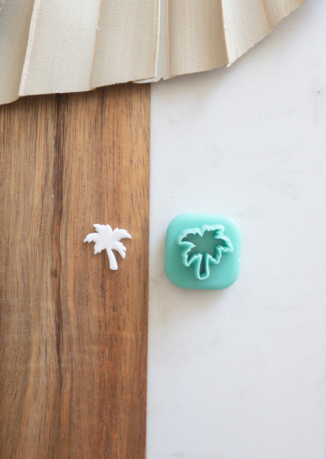 Palm Tree Micro Polymer Clay Cutter | Small Tree Stud Earring | Summer ...