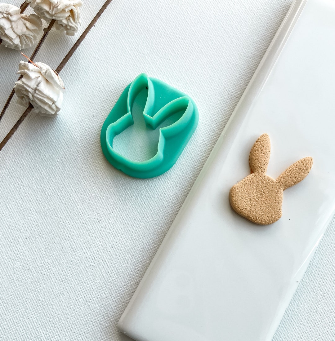 Bunny Head Clay Cutter, Spring Bunny Ears, Polymer Clay Crafting Tool ...