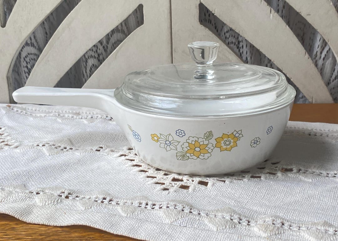 Vintage Corning Ware Floral Bouquet Small Sauce Pan - Etsy