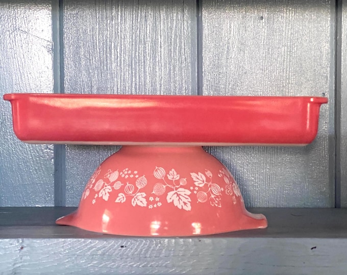 Vintage 1950s Flamingo Pink Pyrex 232 Rectangular Casserole Baking Dish ...