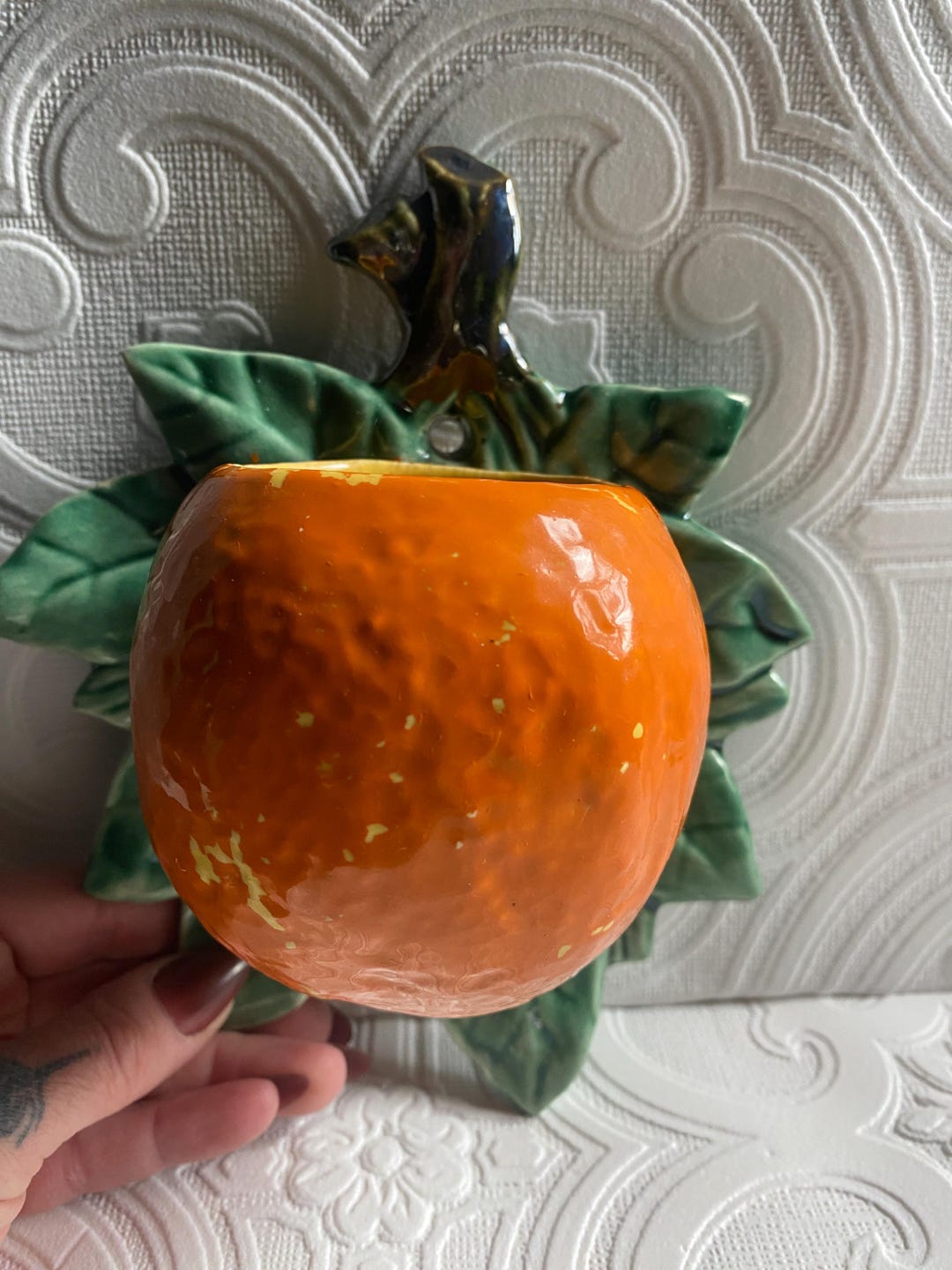 Vintage 1950s Mccoy Ceramic Orange Fruit Wall Pocket Planter - Etsy
